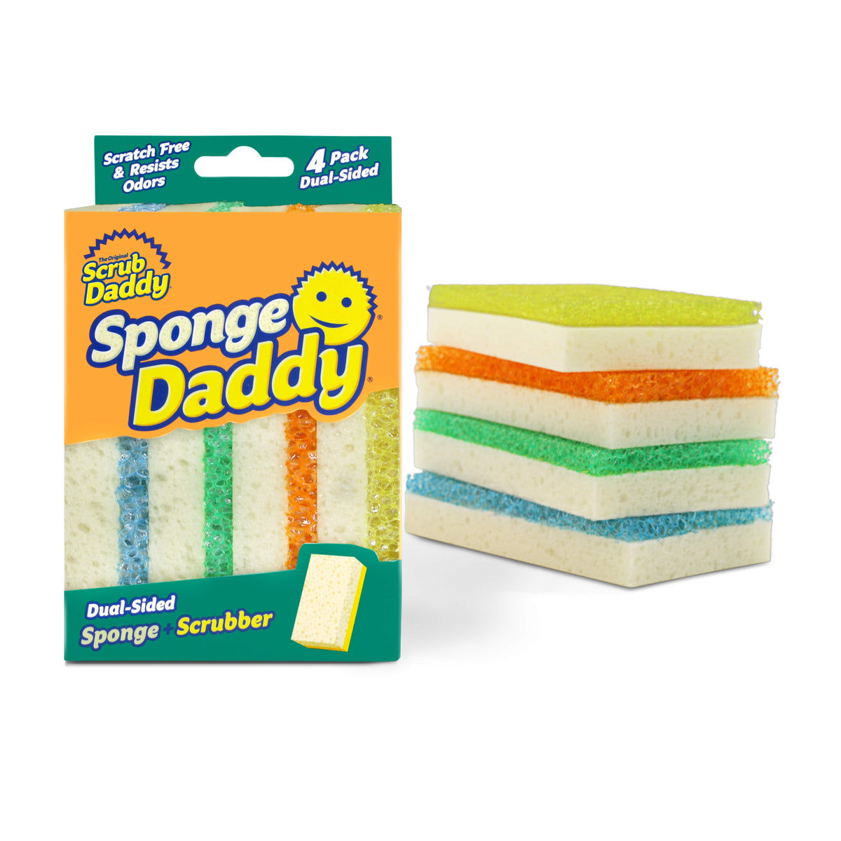 Sponge Daddy Scrubber Sponge (4 CT) – Scrub Daddy Philippines